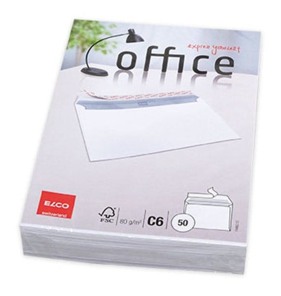 FSC Briefumschlag im Format C6, mit Haftklebung/Längsseite und ...