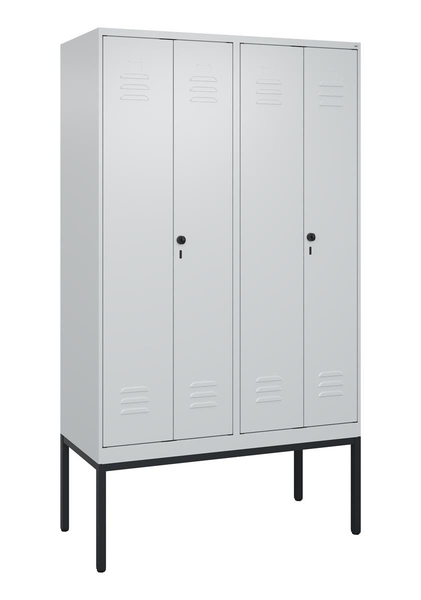 C+P PSA Doppel-Spind Classic PLUS, Gestell, 4 Abteile, 2120x1200x500mm ...