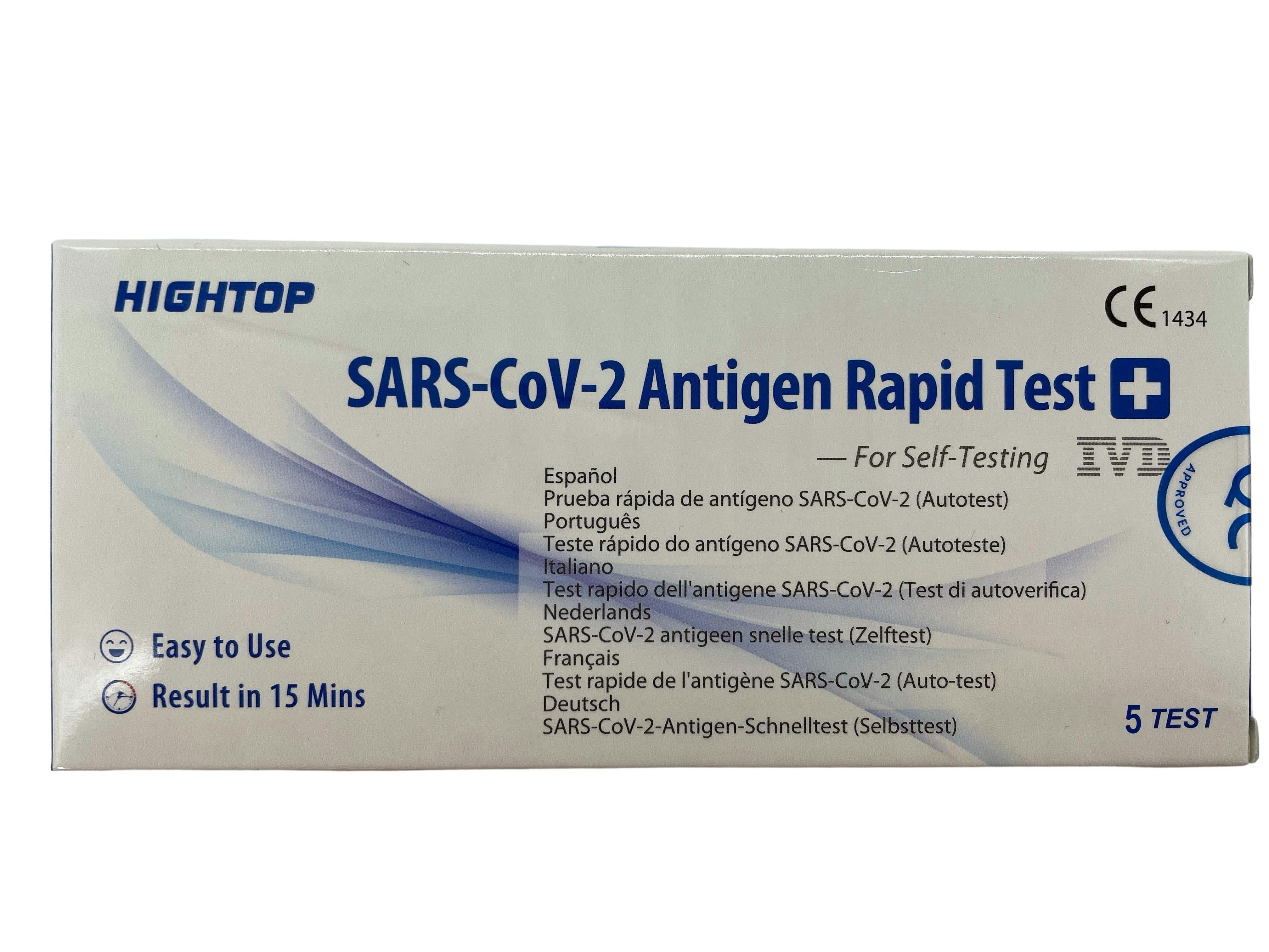 100x Hightop SARS-CoV-2 Antigen Schnelltest, Selbsttest (Corona ...