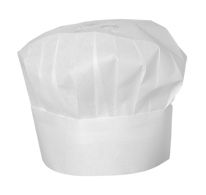 Cappello cuoco 10 pz - 10 pezzi, HENDI, Bianco, 10 pezzi, ø600x(H)230mm ...