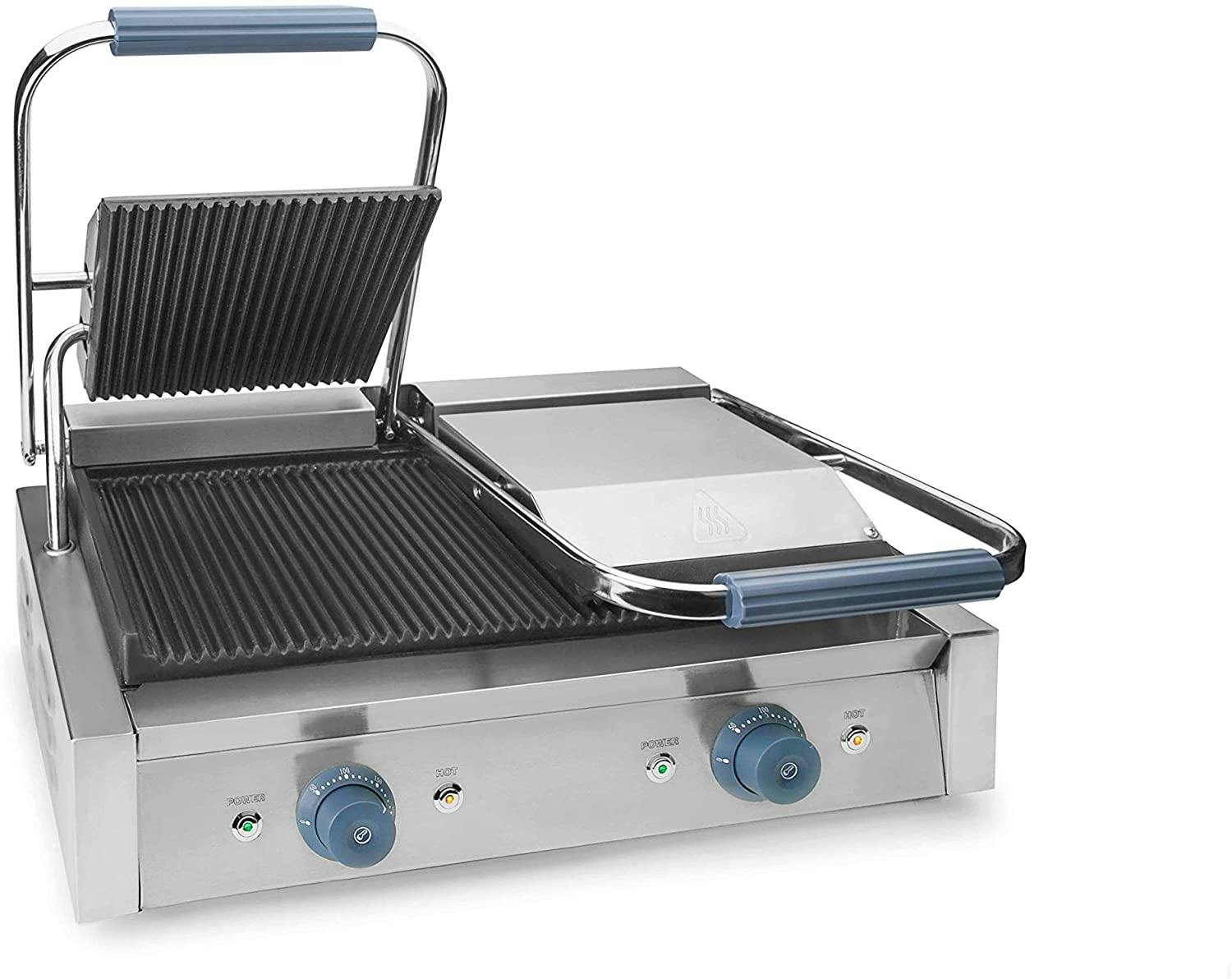 Lacor - Grill abatible PRO con doble zona de cocción | Makro