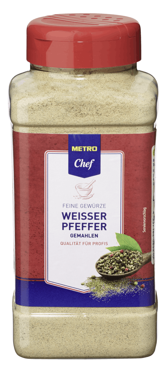 METRO Chef Pfeffer Weiß Gemahlen (550 g) | METRO Marktplatz