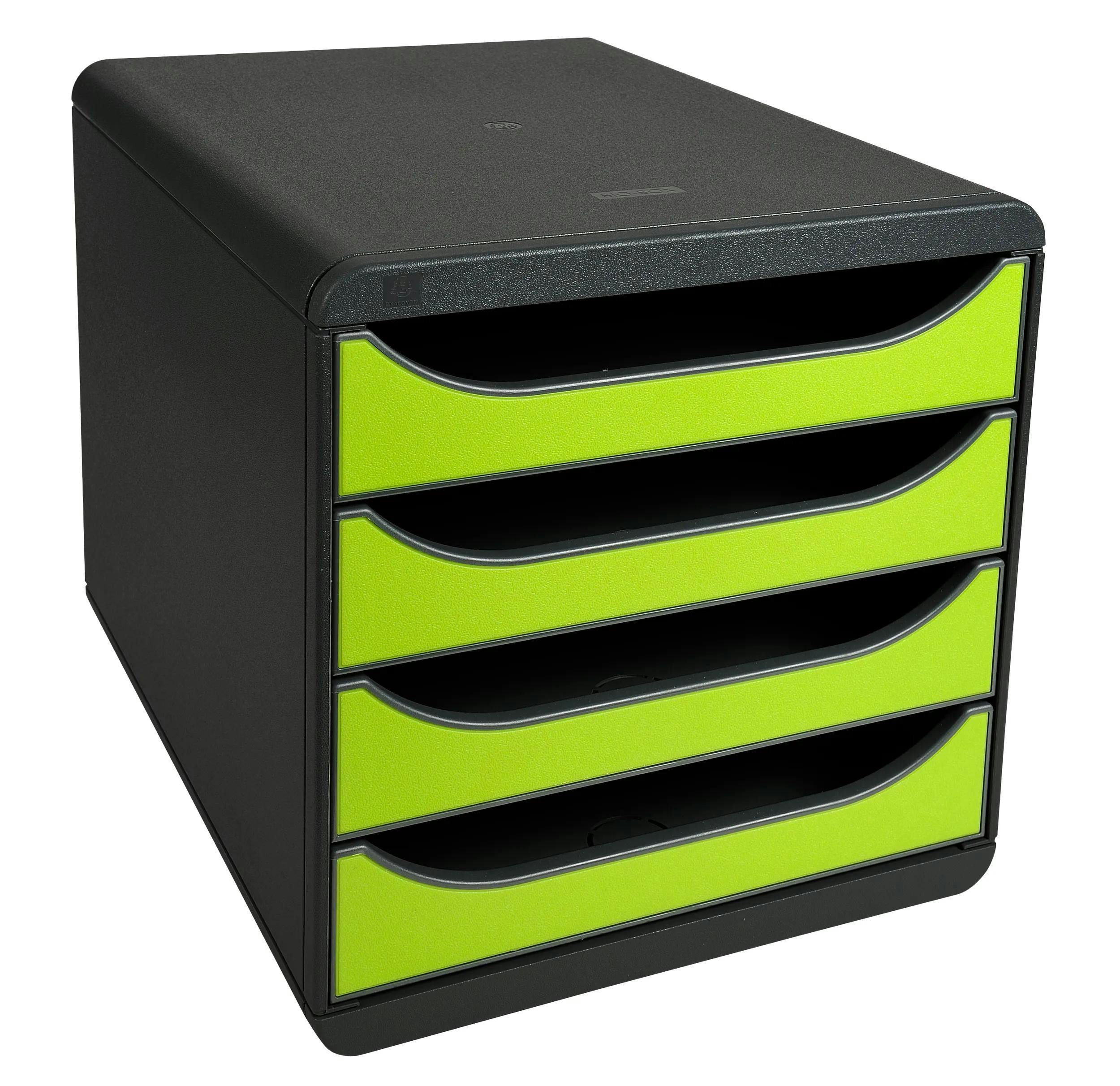 Exacompta - Réf. 310725D - BIG-BOX - Caisson 4 tiroirs - Dimensions ...