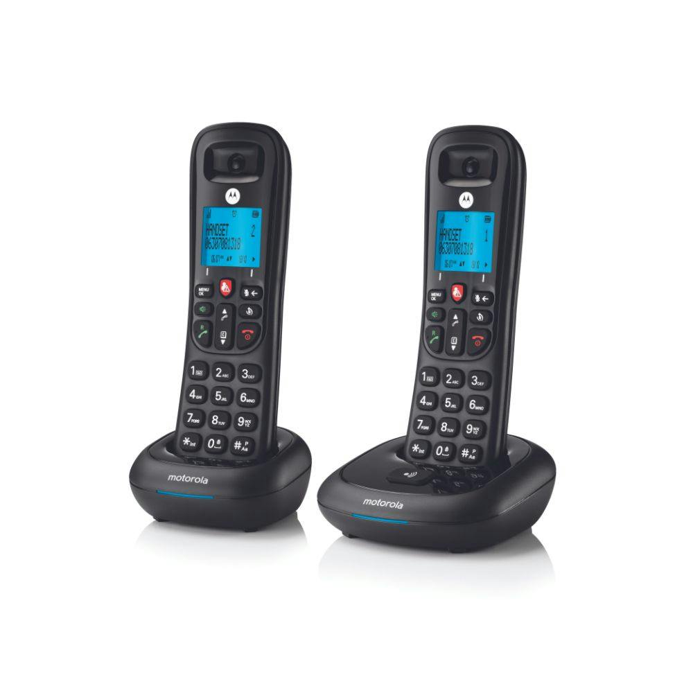 Motorola fixo CD4201 2 handset combo phone - com e sem fios preto | Makro