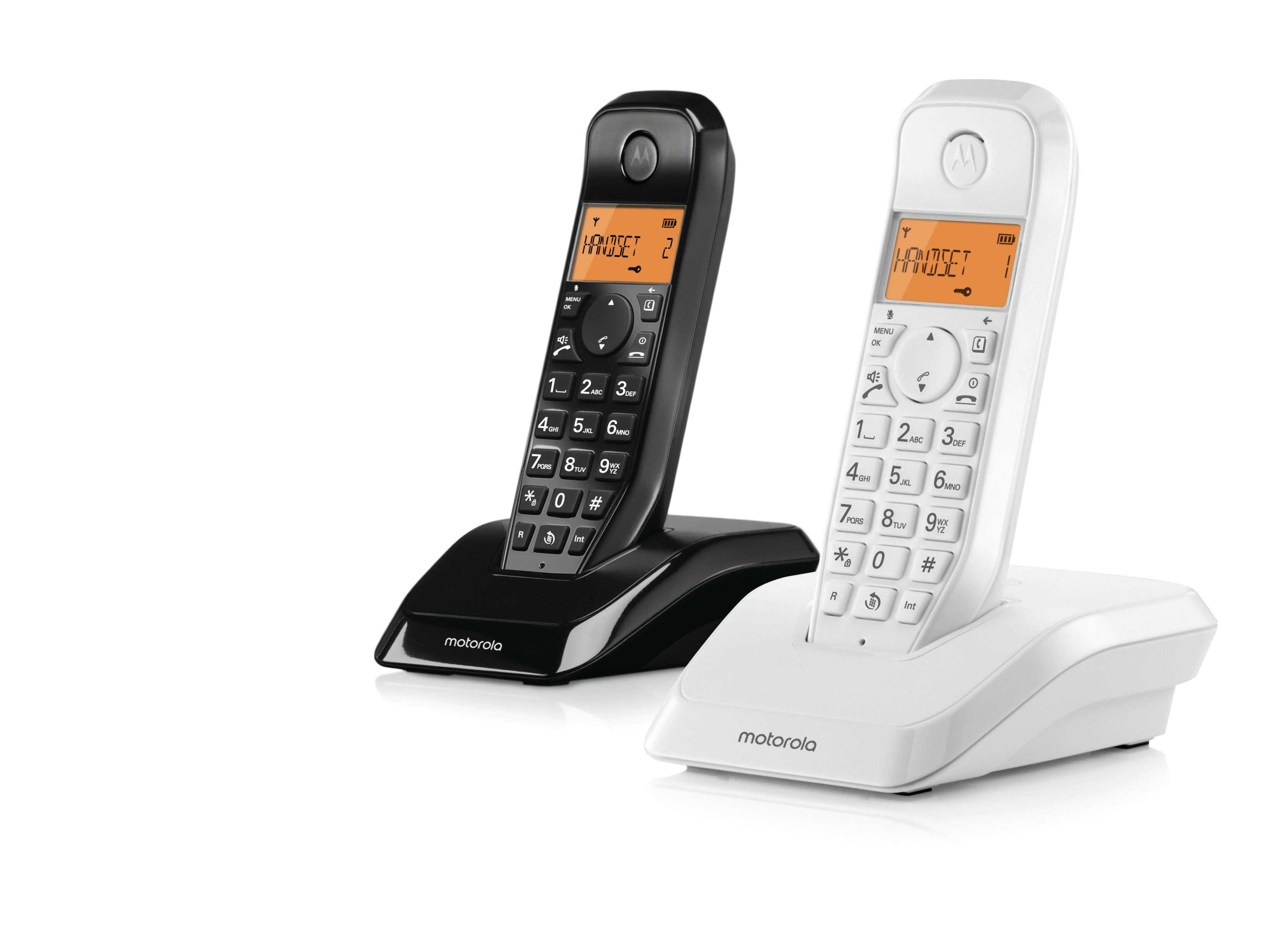 MOTOROLA S1202 DUO BLACK & WHITE Draadloze vaste telefoon | Makro