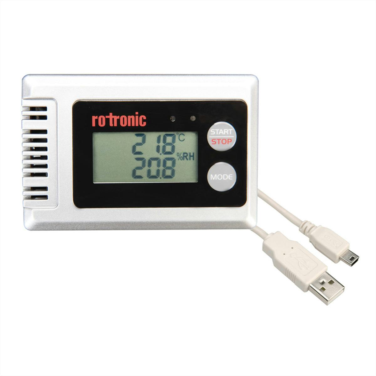 ROTRONIC HL-1D-SET - Feuchte- und Temperatur-Datenlogger mit Kabel und ...