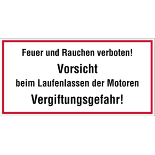 Schild Feuer und Rauchen verboten! Vorsicht ..., Kunststoff, 400x200 mm ...