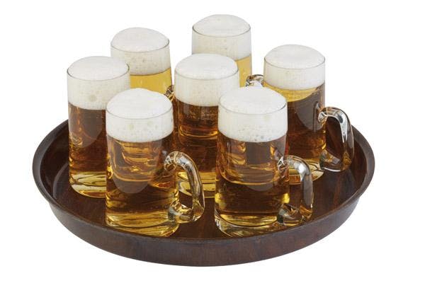 Kellner-Tablett Bierglasträger Ø 35,5 cm | METRO Marktplatz