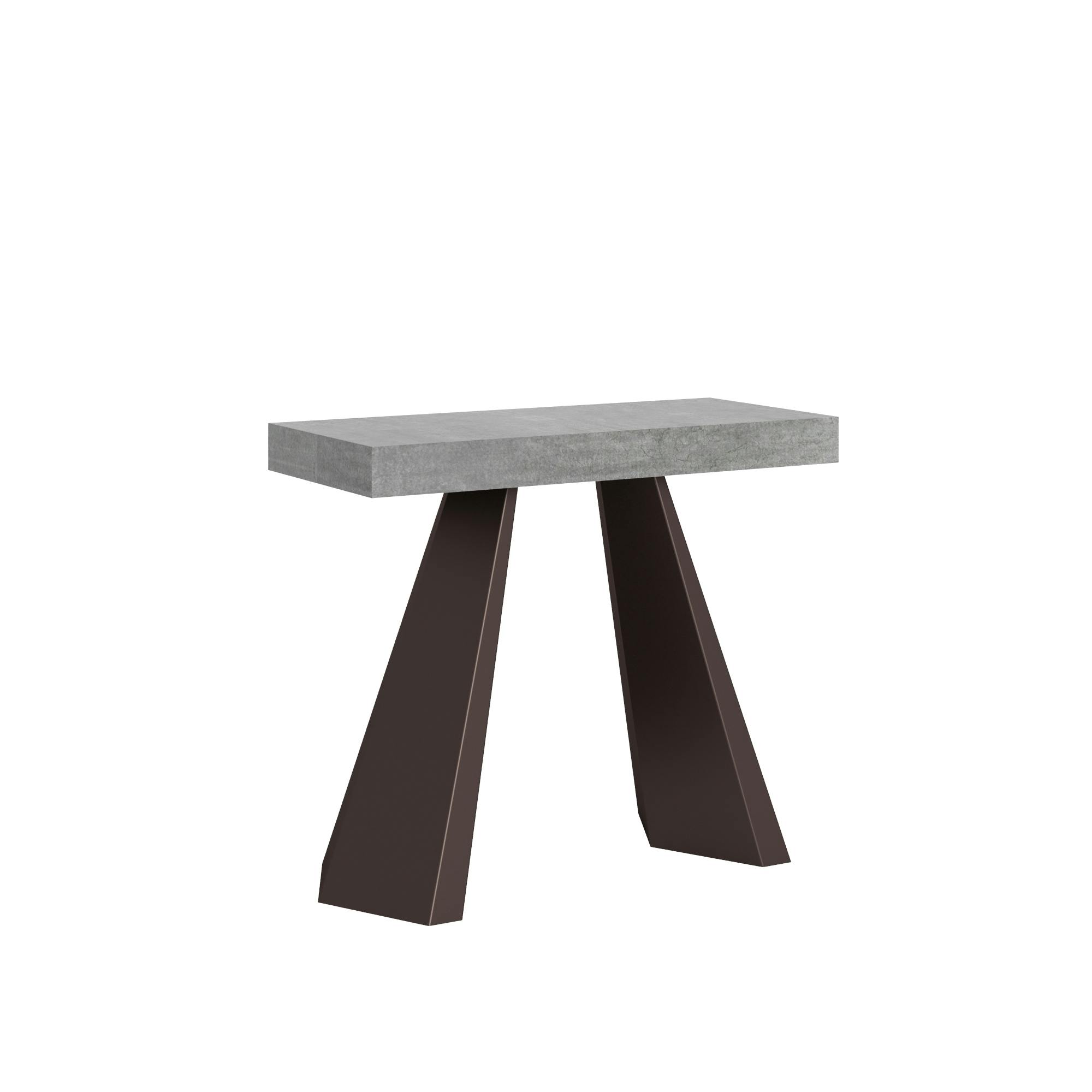 Ausziehbare Konsole 90x40/300 cm Diamond Premium Cement Bear Rahmen | METRO