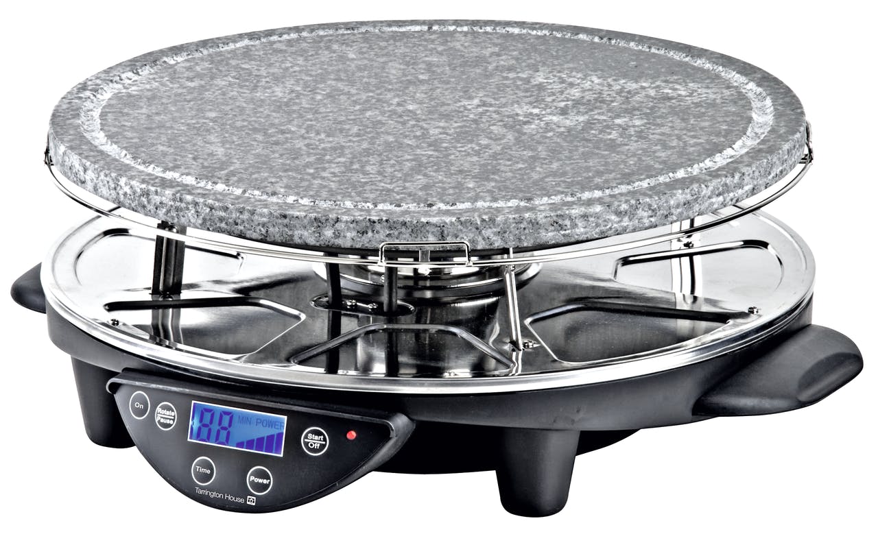 Tarrington House Raclette-Grill RG1208R, Stein- und Metallplatte, 44 x ...