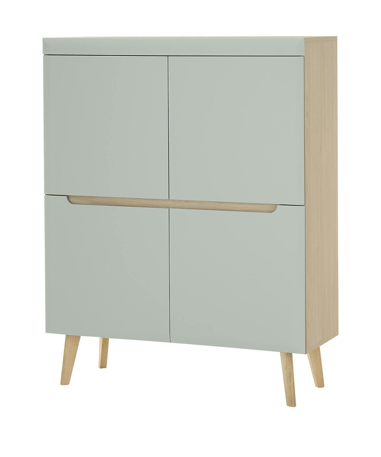 Furn.Design Highboard in Pistazie matt und Scandi Eiche Kommode ...