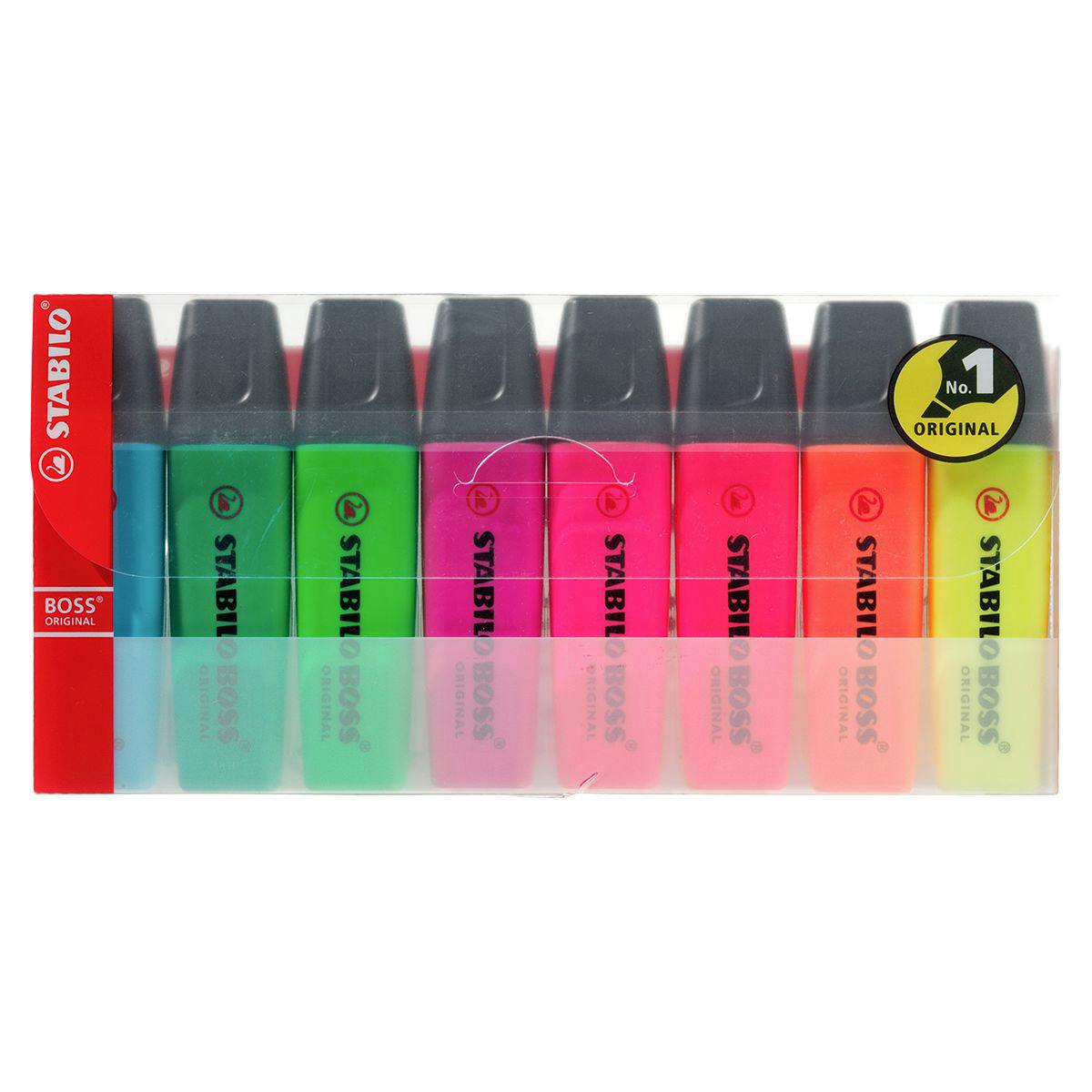 STABILO BOSS Original highlighter case cores sortidas, 8 peças | Makro