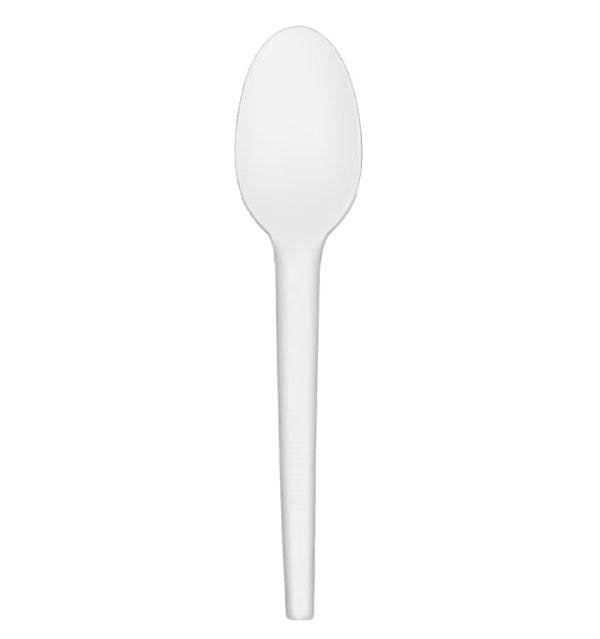 Greenvase - Cuchara C-PLA de color blanco de 17cm (1000 uds) | Makro