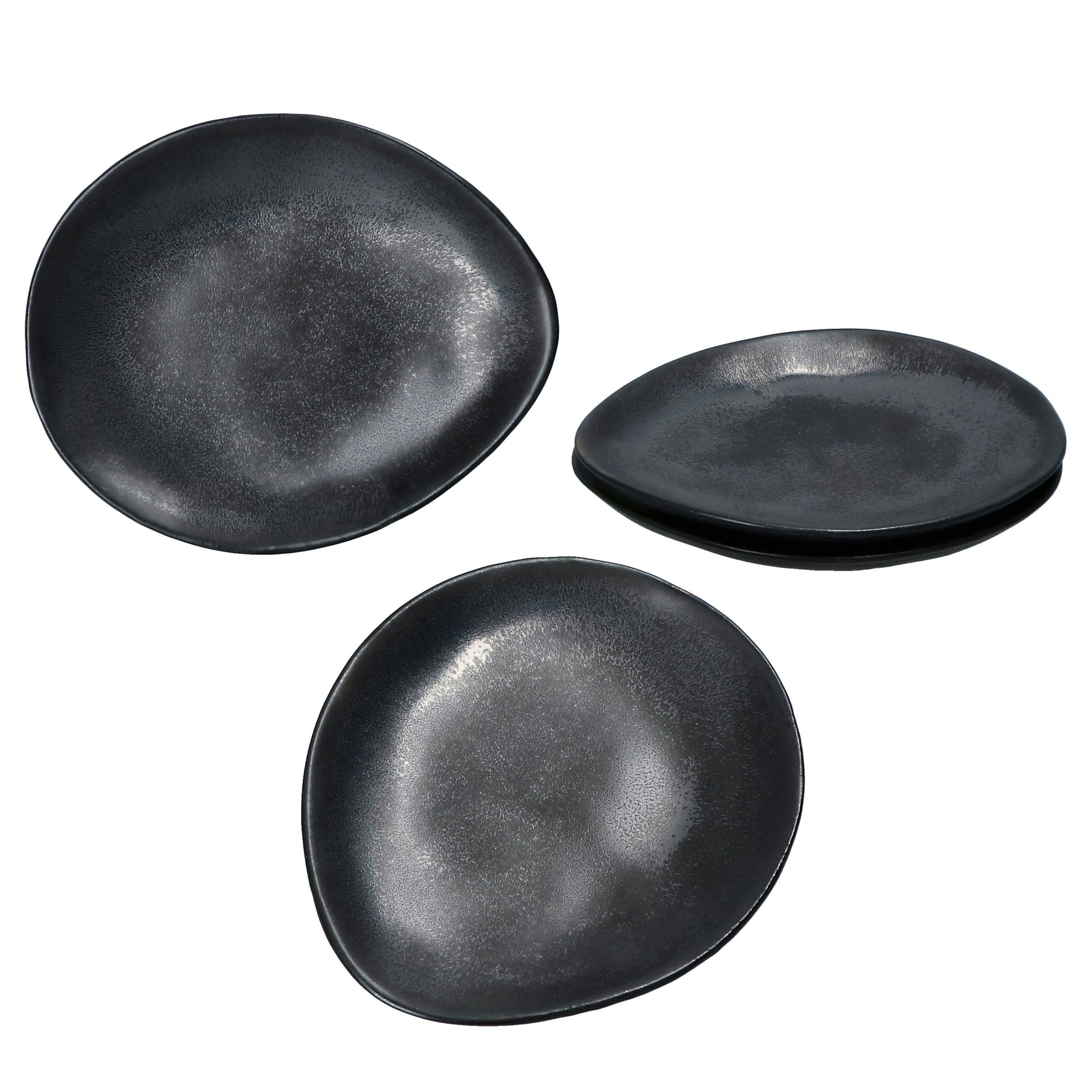 4er Set Manhattan Mini-Teller 12x10cm schwarz oval - 24322649 | METRO ...
