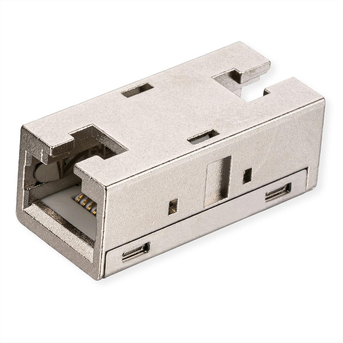 ROLINE RJ45 koppelstuk, afgeschermd, Cat.6A (Class EA), metalen ...