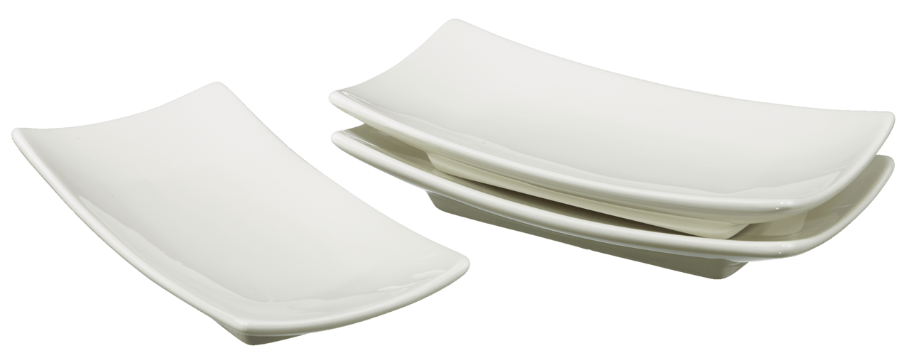 METRO Professional Plato rectangular para aperitivos, 14,5 cm de ...