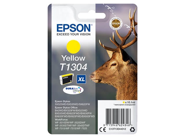 Originele Epson T1304 Xl Gele inktcartridge met hoge capaciteit | Makro
