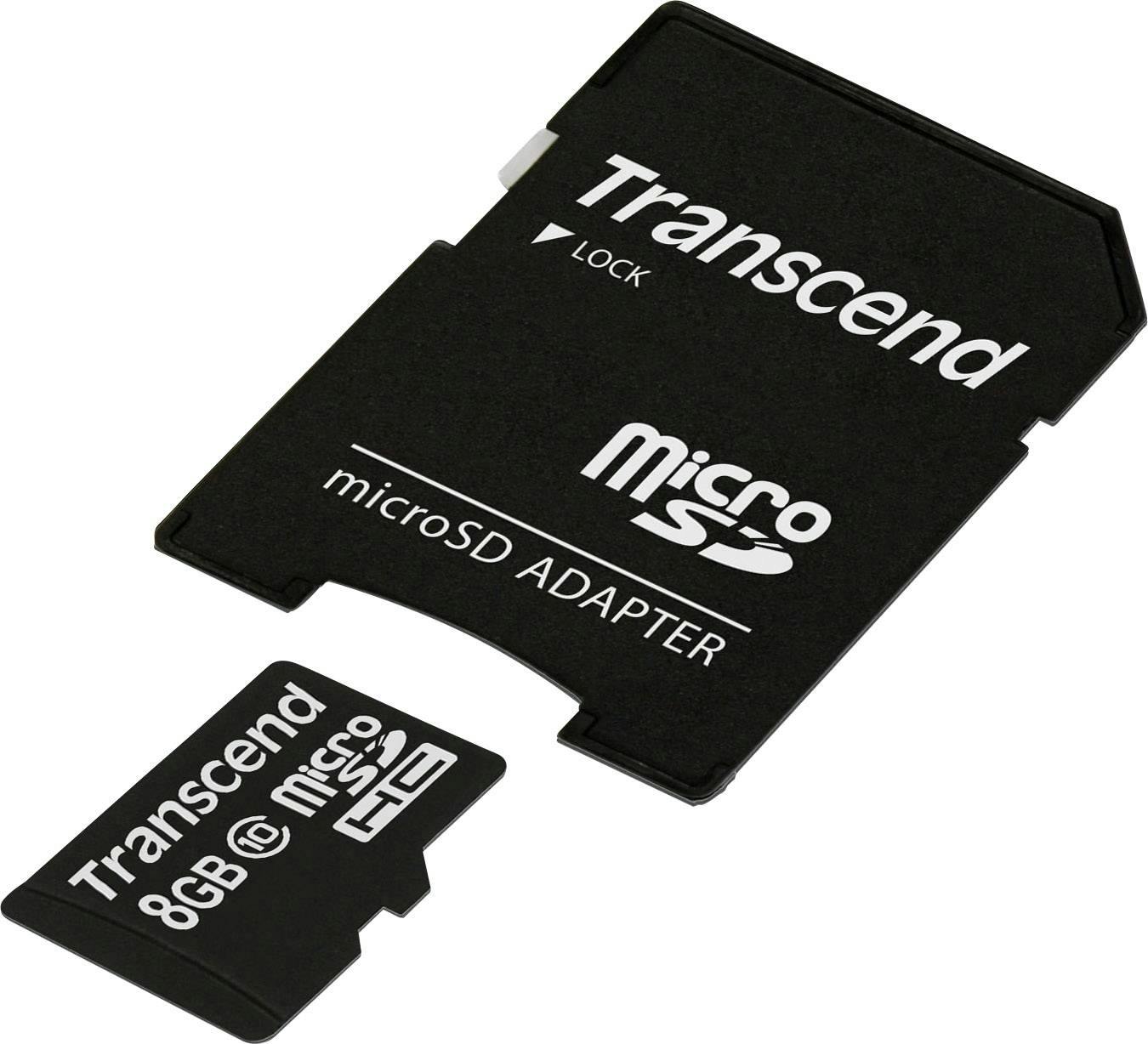 Transcend Premium microSDHC-Karte Industrial 8 GB Class 10 inkl. SD-Adapter TS8GUSDHC10 | METRO