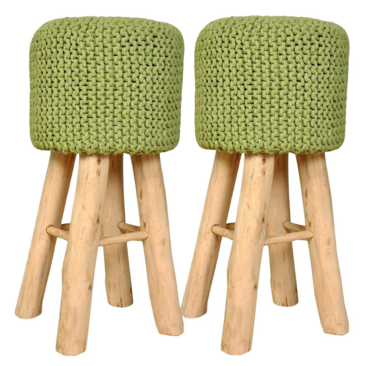 Barhocker-Set 2 Stück Tresen-Hocker Küchenhocker Bistro-Hocker mit ...