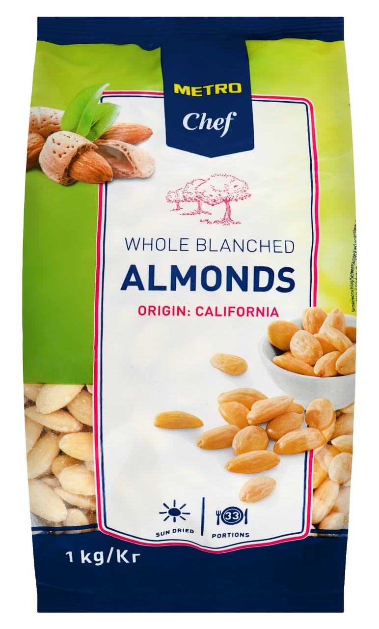 Metro Chef Mandeln Ganz Blanchiert (1 kg) | METRO