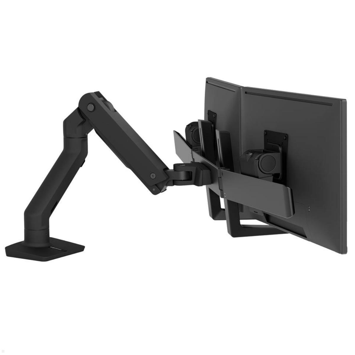 Ergotron HX Dual Monitorhalterung für 2 Monitore für USM Tisch, schwarz ...