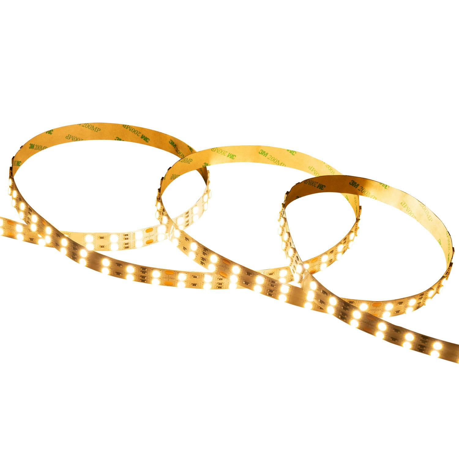 efectoLED Tira LED 24V DC 120LED/m 5m Doble Ancho IP20 Ancho 15mm Blanco Neutro 4000K - 4500K ...