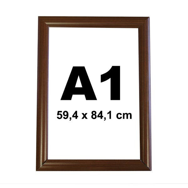 Cadre Clic-Clac A1 finition Bois Noyer | METRO