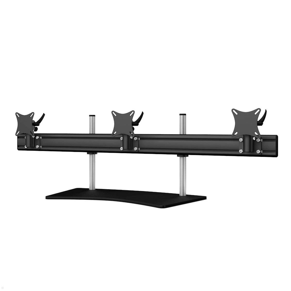 MonLines MTH241B Flat 3-fach Monitorhalterung Standfuß bis 32 Zoll ...