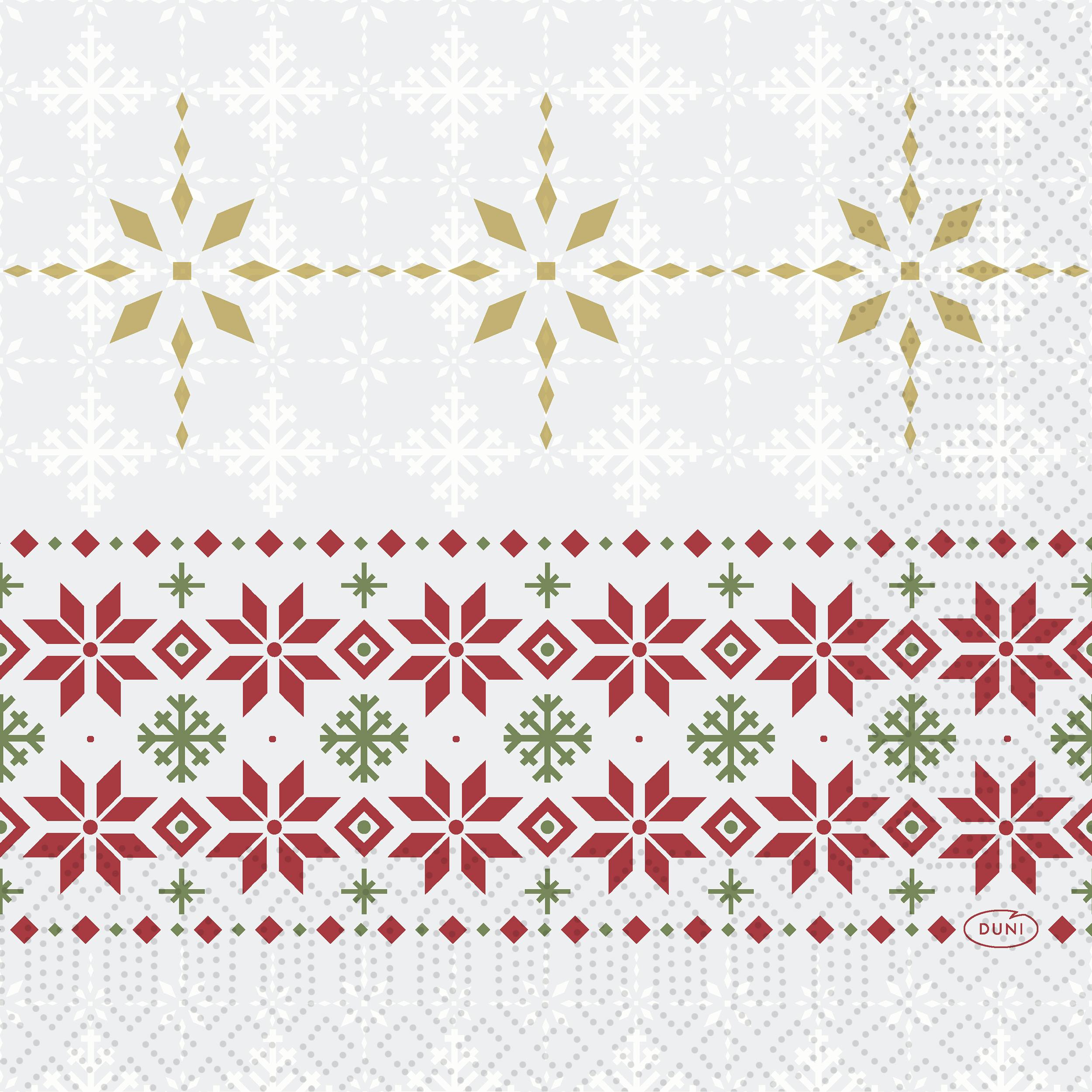 Duni Tissue-Serviette 33 x 33 cm Tradition 3-lagig, 500 Stk/Krt (10 x ...