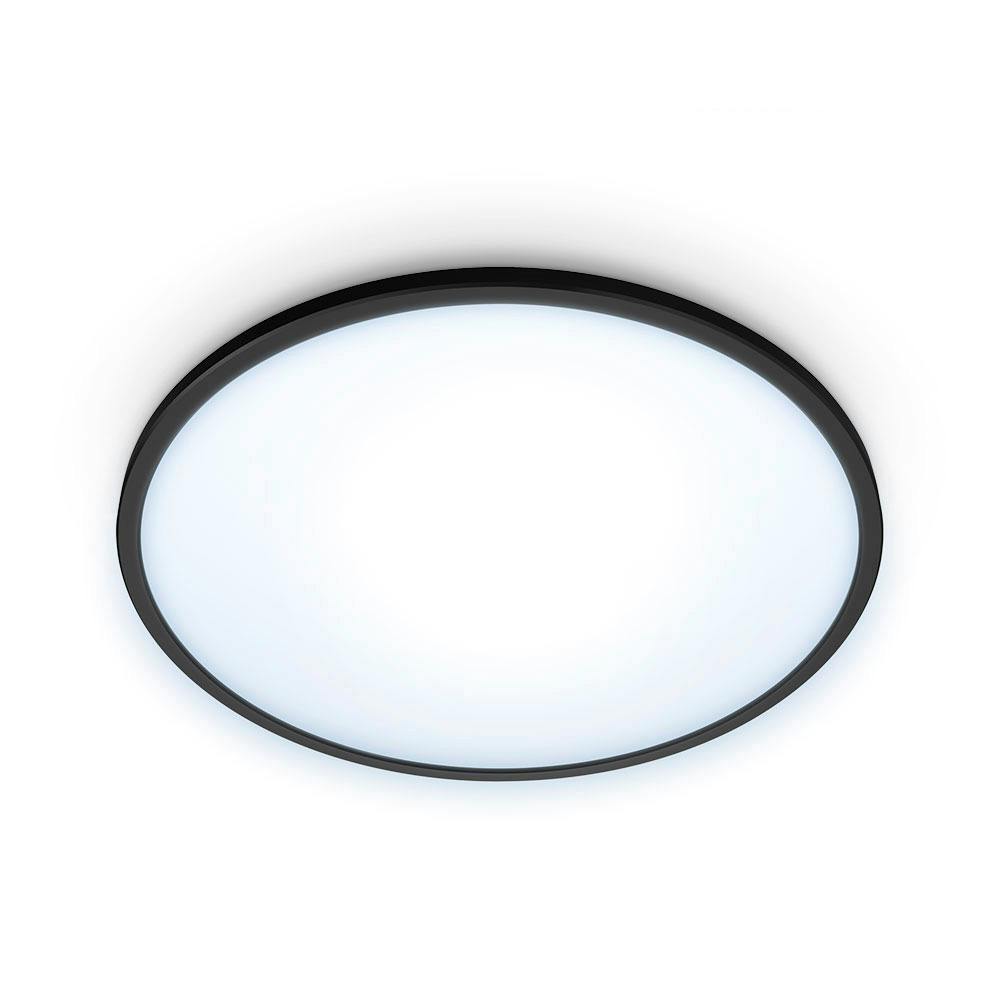 PHILIPS WIZ - Deckenleuchte Led Wiz 16W 1500Lm Ø292Mm Rahmen Schwarz ...