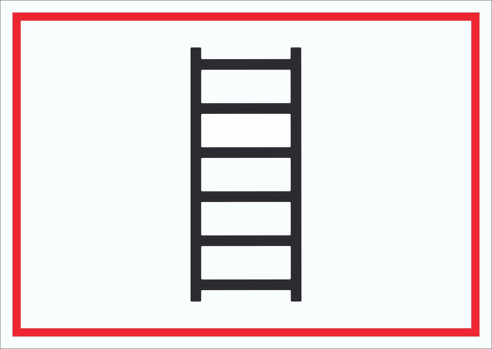 Schild Anleiterstelle tragbare Leiter Symbol A1 (594x841mm) | METRO