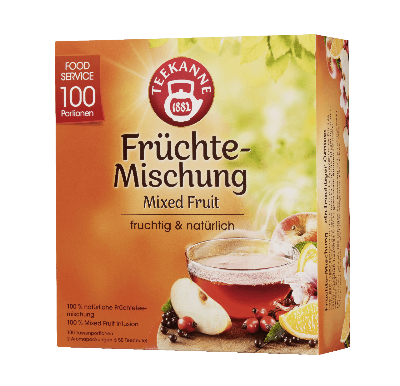 Teekanne Früchtetee Früchte-Genuss Food Service 100 Teebeutel (200 g ...