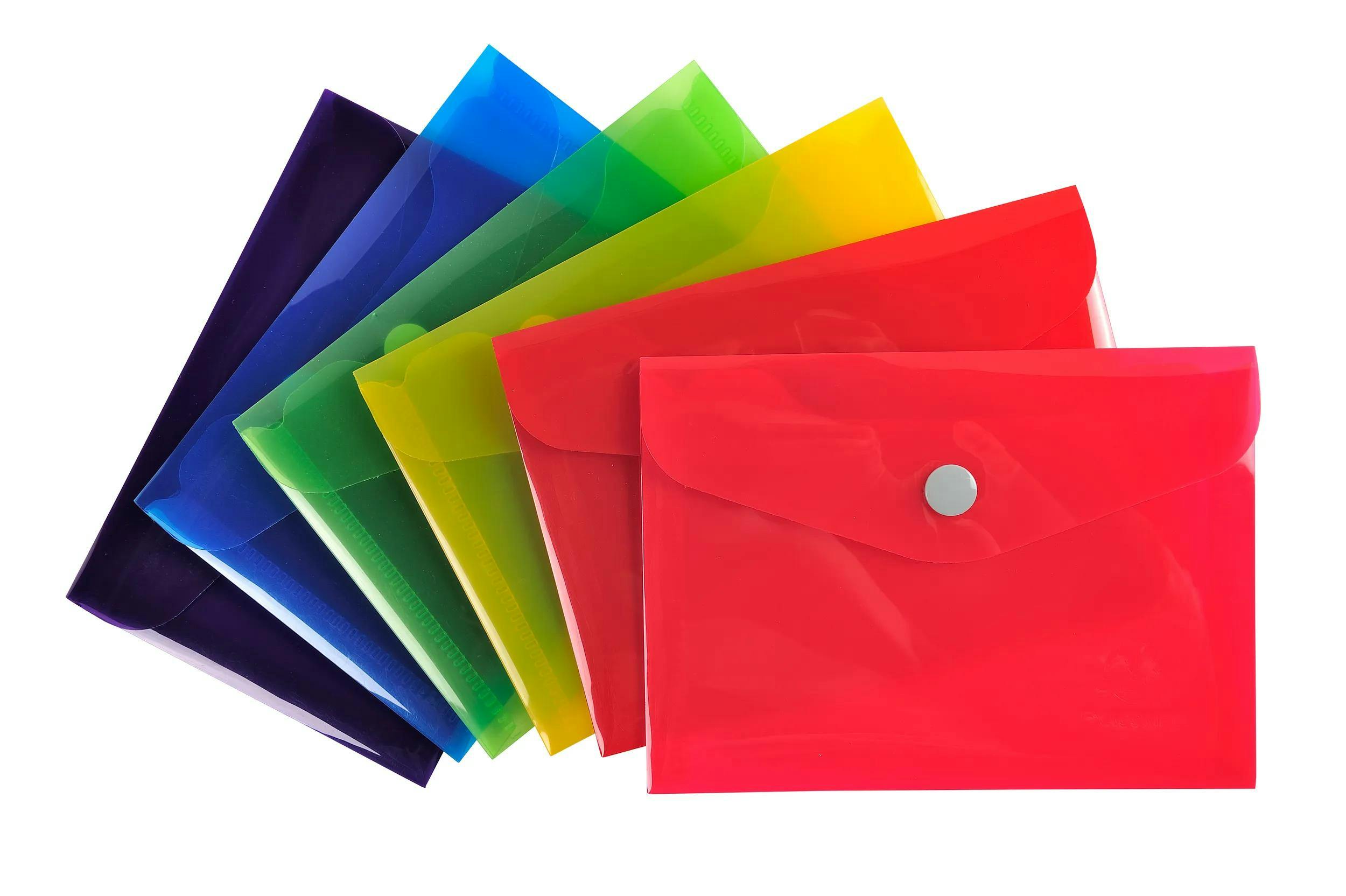 Exacompta 34430E 30x Tasche mit Druckknopf Iderama aus PP - B7 - Farben ...