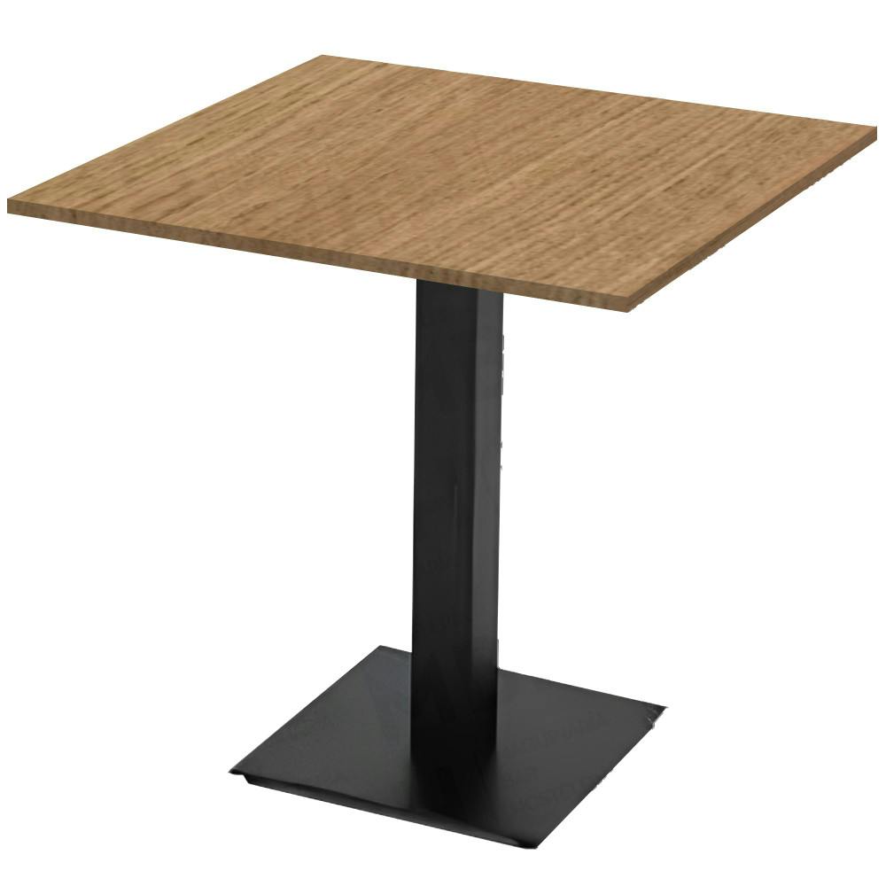 Quadratische Tische 70X70 cm COMPACT PREMIUM Farbe Eichenholz. Bar- und ...