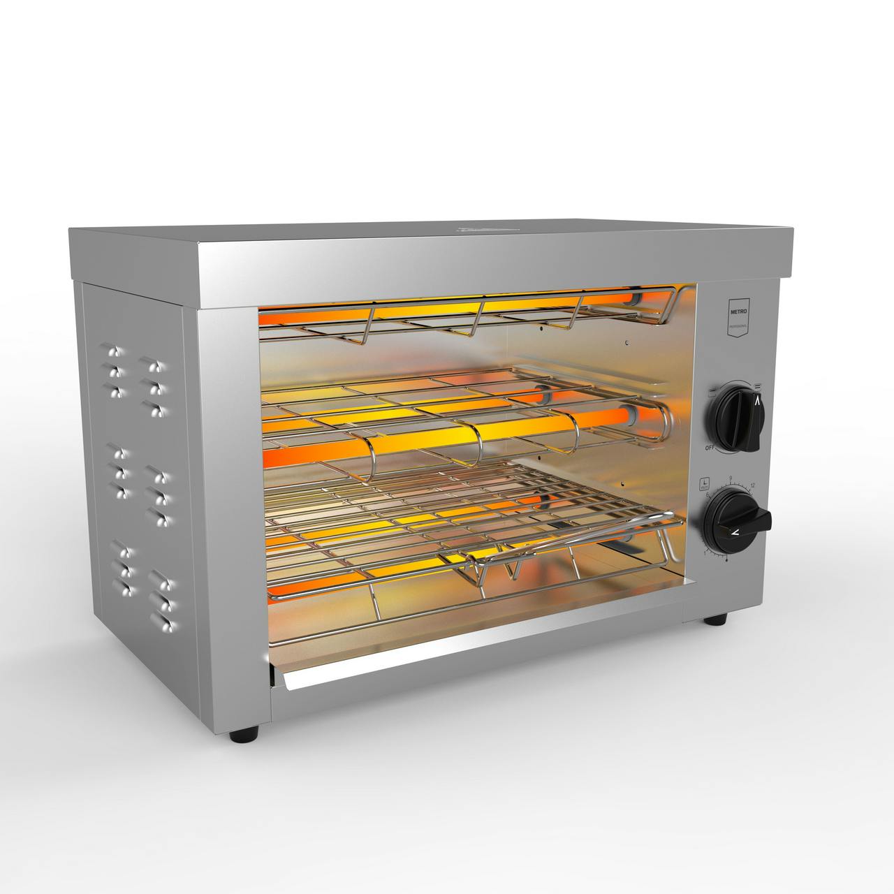 METRO Professional Doppel Toaster- / Überbackgerät, Edelstahl, 49.2 x ...