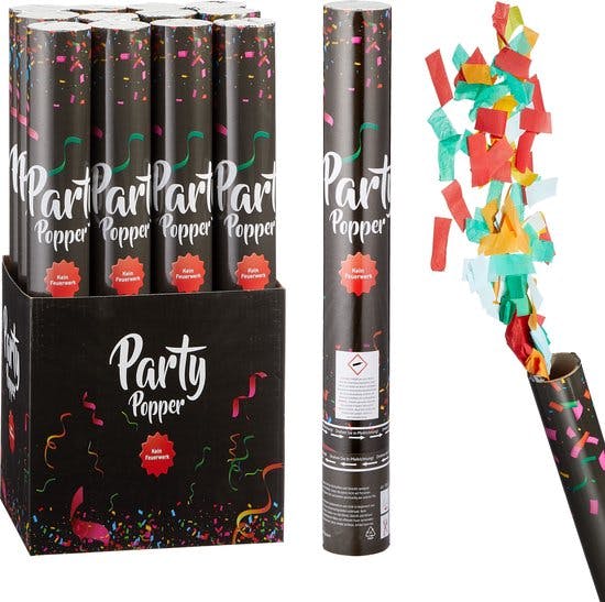 XL Party Popper Party Pop Confetti Cannon Confetti Shooter 40 cm - 12 ...