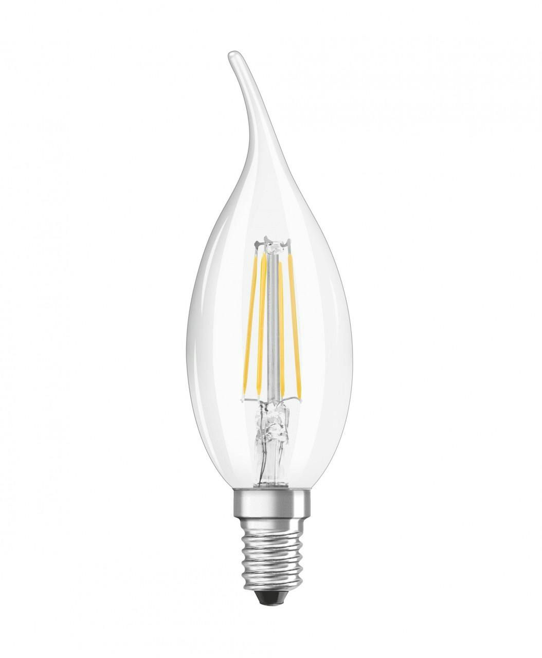 OSRAM LED STAR CLASSIC BA 40 BLI Warmweiß Filament Klar Windstoß E14 Kerze, 961883 | METRO ...