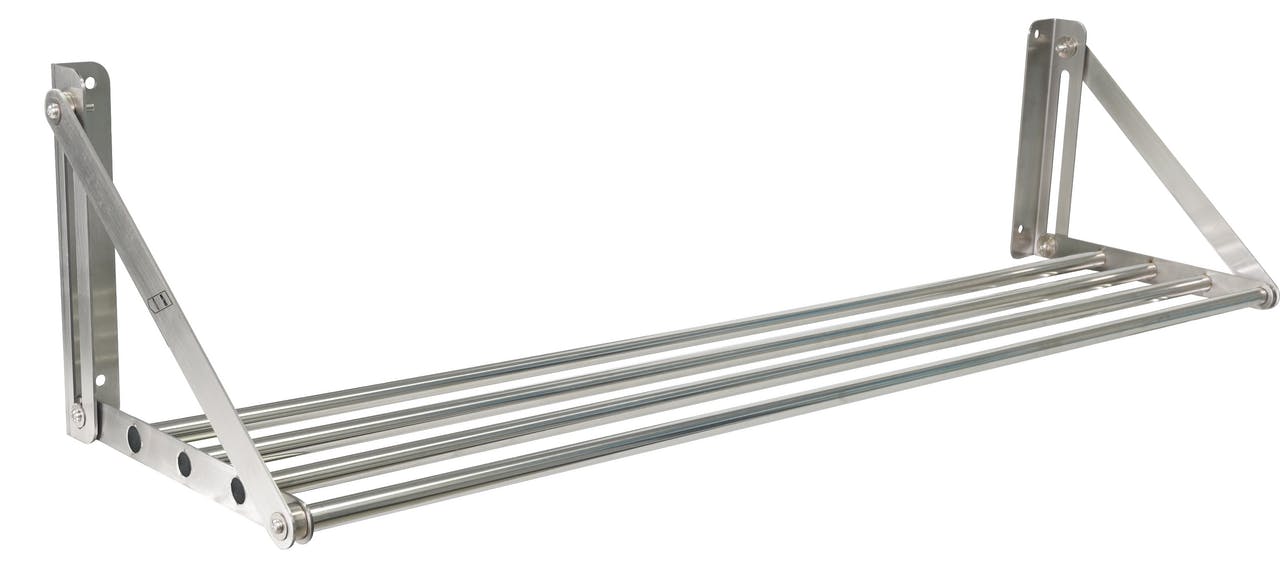 METRO Professional Faltbares Wandregal GFWS1120, Edelstahl, 120 x 30 x ...