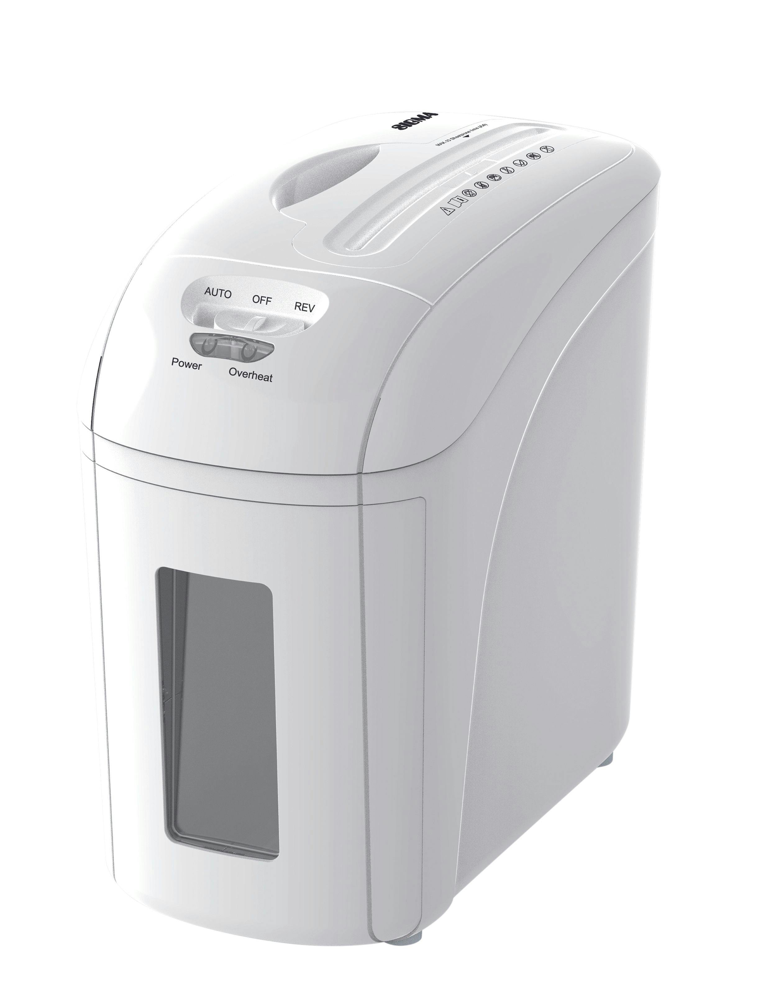 SIGMA Destructeur de documents PCC165, plastique, 5 x 16 mm, 10 L ...