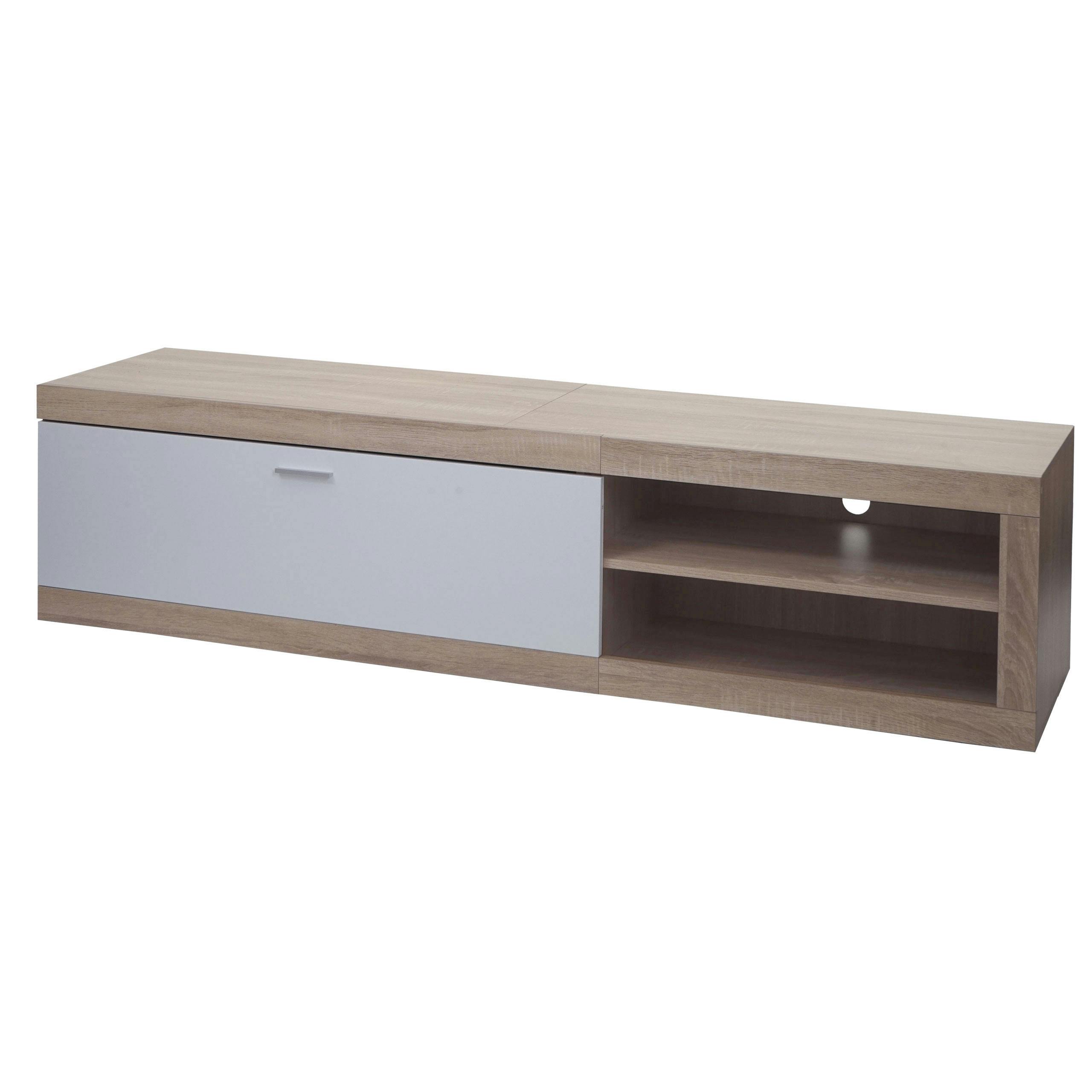 TV-rek HWC-L33, TV-tafel TV-tafel lowboard TV-meubel ladekast, hout ...