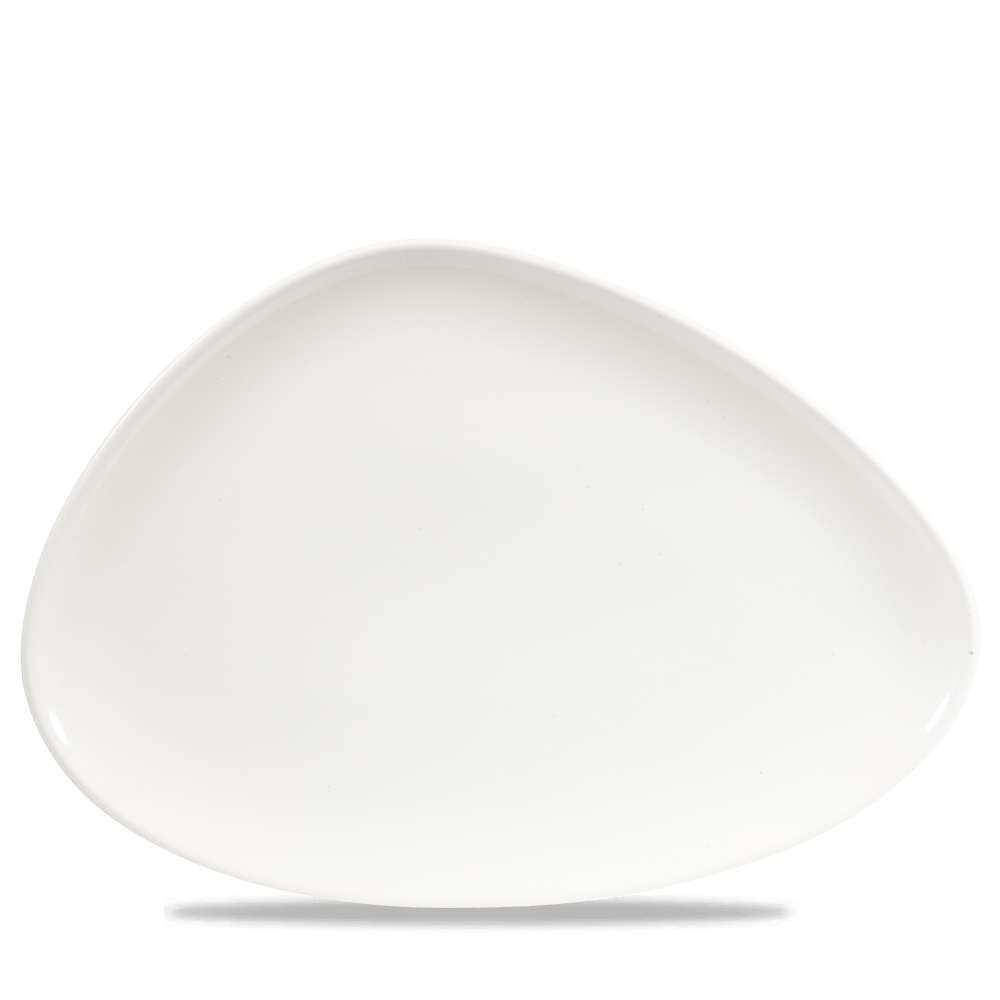 Churchill Super Vitrified Chefs' Plates White Triangle 35.5x24cm, 6 ...