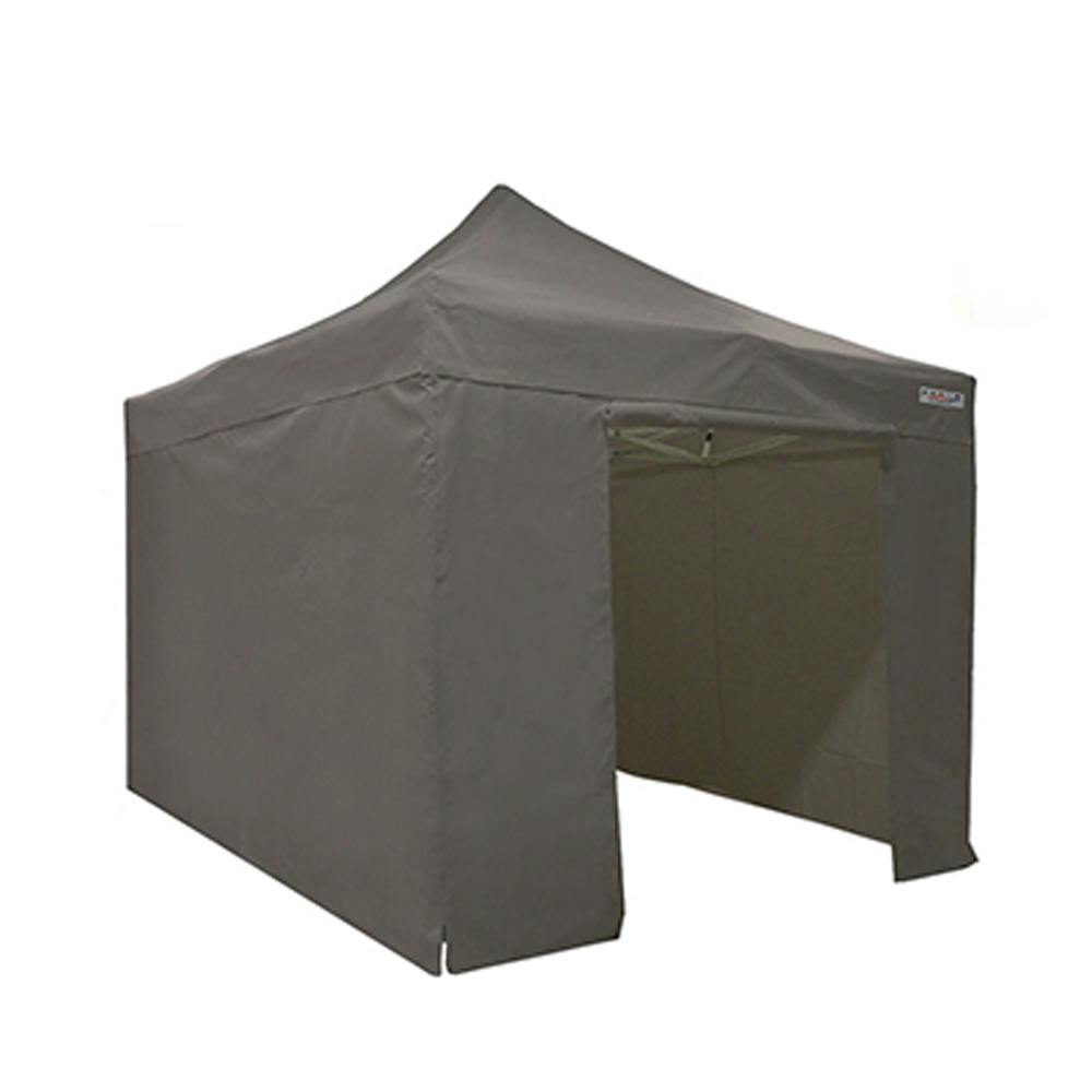 Tente pliante PRO 4x4m pack côtés - 4 murs - ALU 45mm/polyester 380g Norme M2 - taupe - FRANCE ...