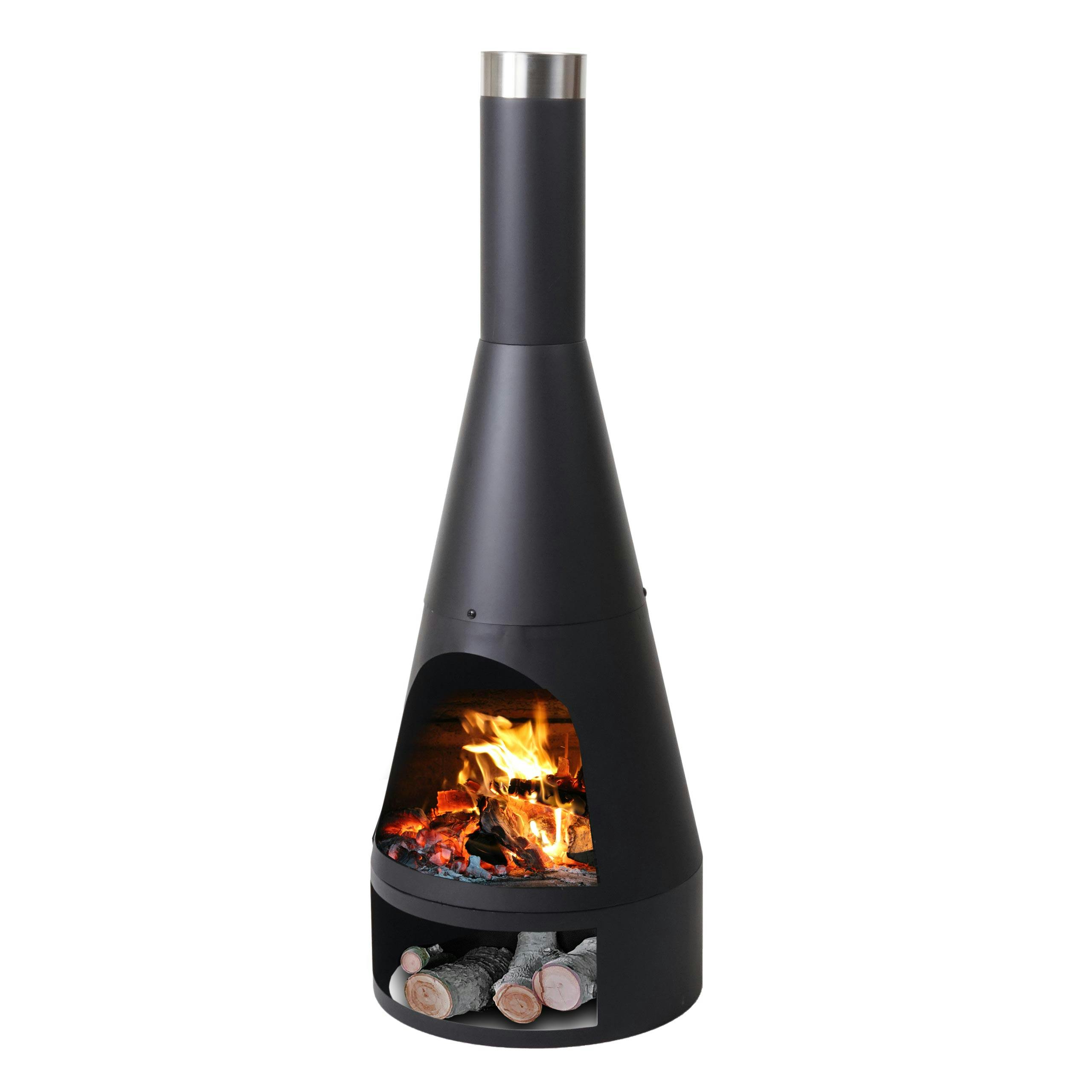 Garden Stove HWC-K90, Tuinhaard Patio Stove, Poker Fire Pit ~ 120x43cm ...