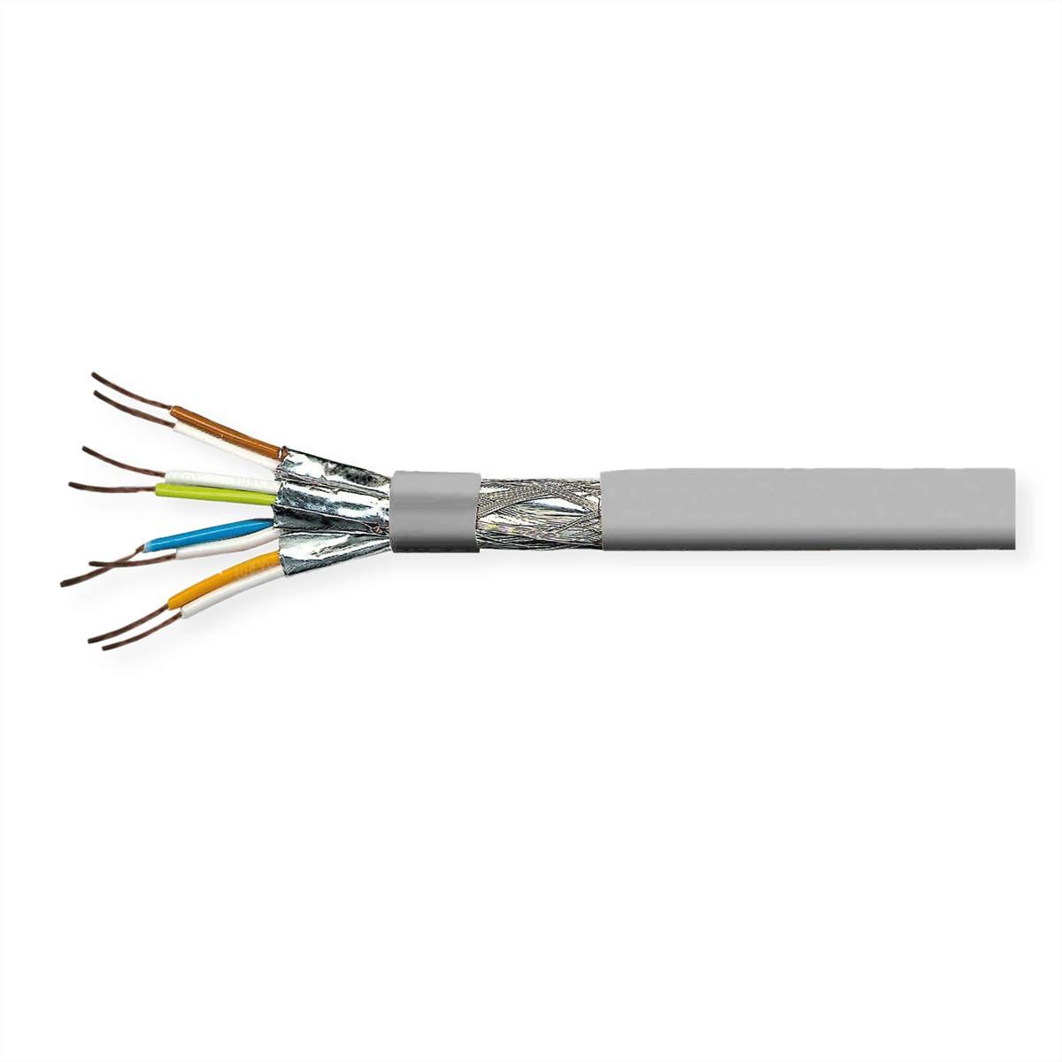 VALUE S/FTP-(PiMF-)Kabel, Cat.8 (Class I), Massivdraht, AWG22, LSOH ...
