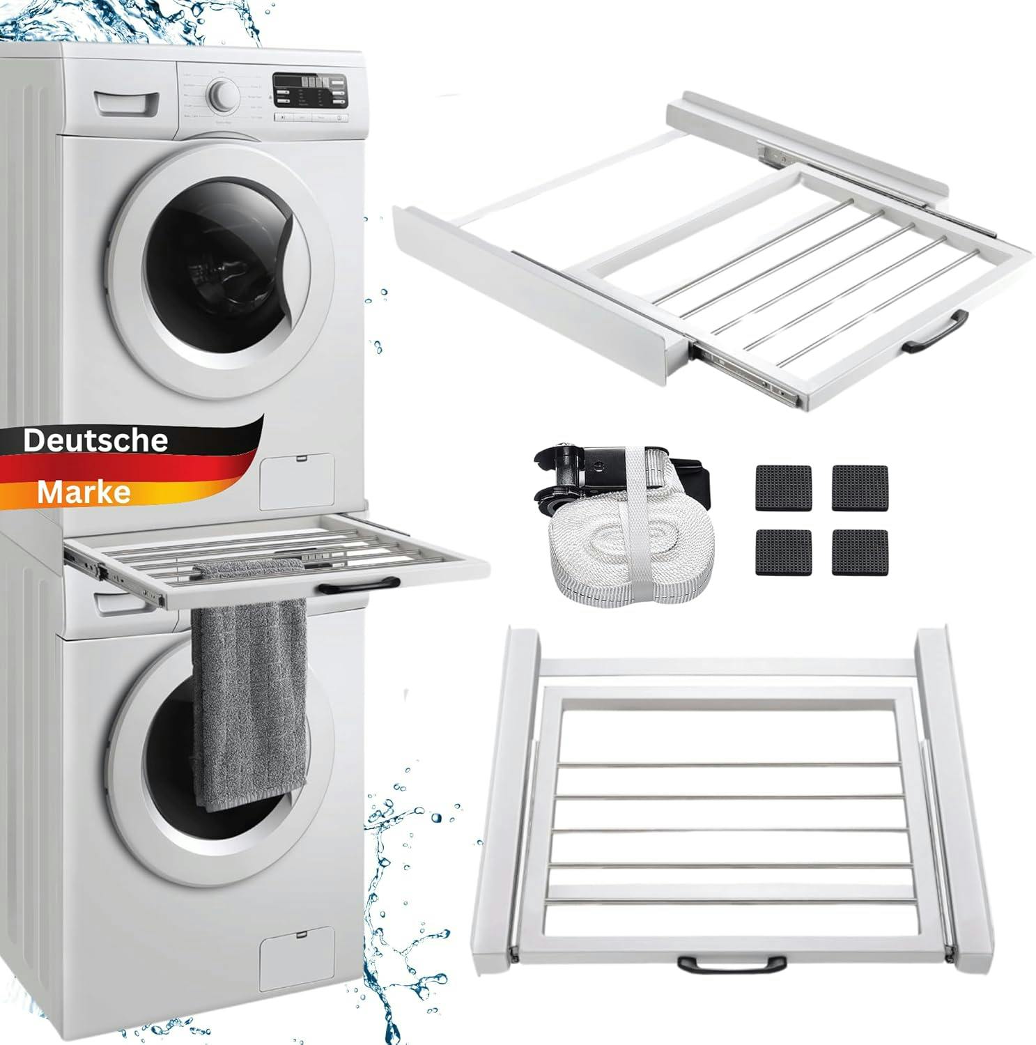 DELUKE® Verbindungsrahmen für Waschmaschine/Trockner LOTI mit ...