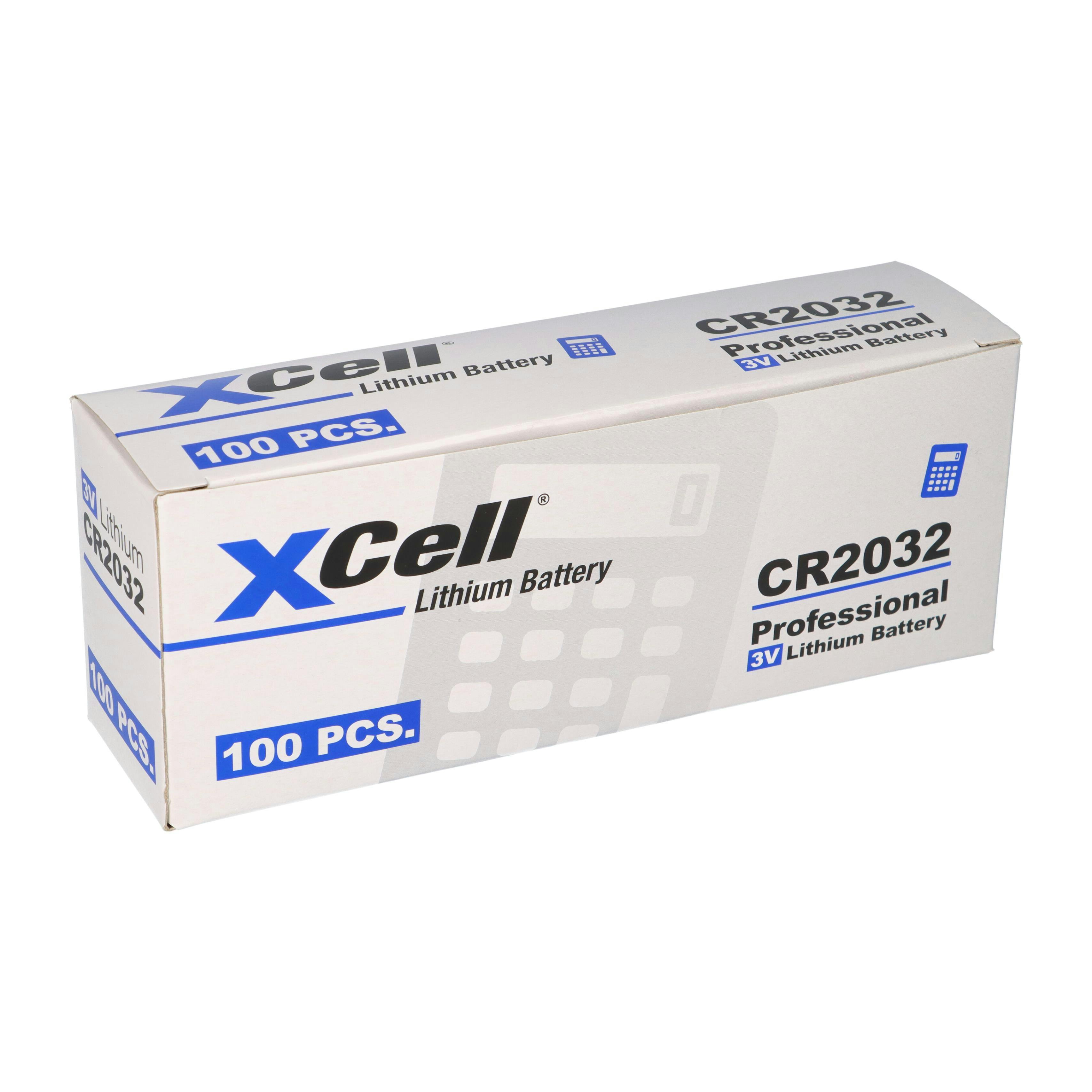 100er Spar-SET XCell CR2032 Lithium-Knopfzelle 3V / 220mAh | METRO