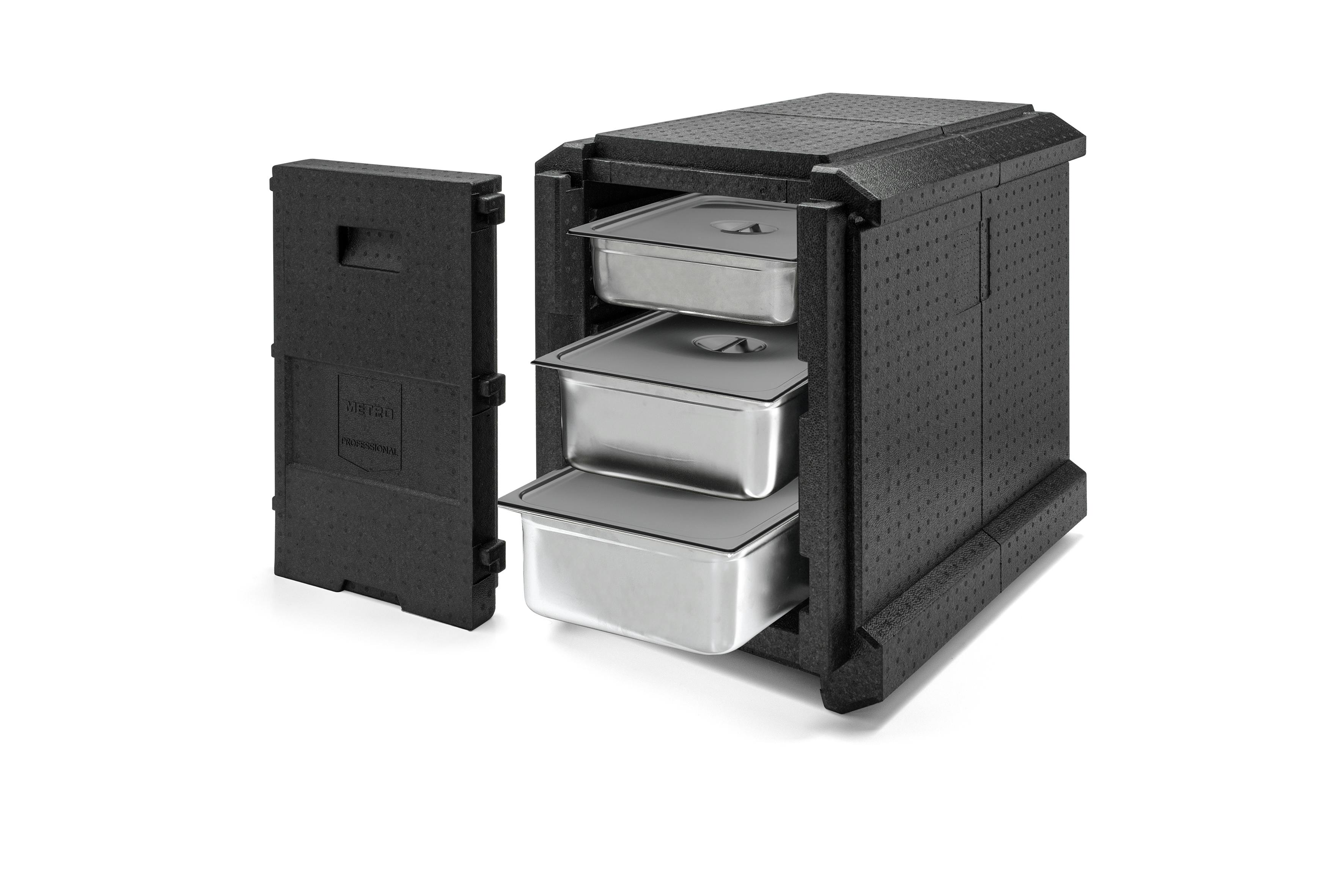 METRO Professional Thermobox Porter GN 1/1 480, EPP, 83 L, Frontlader ...