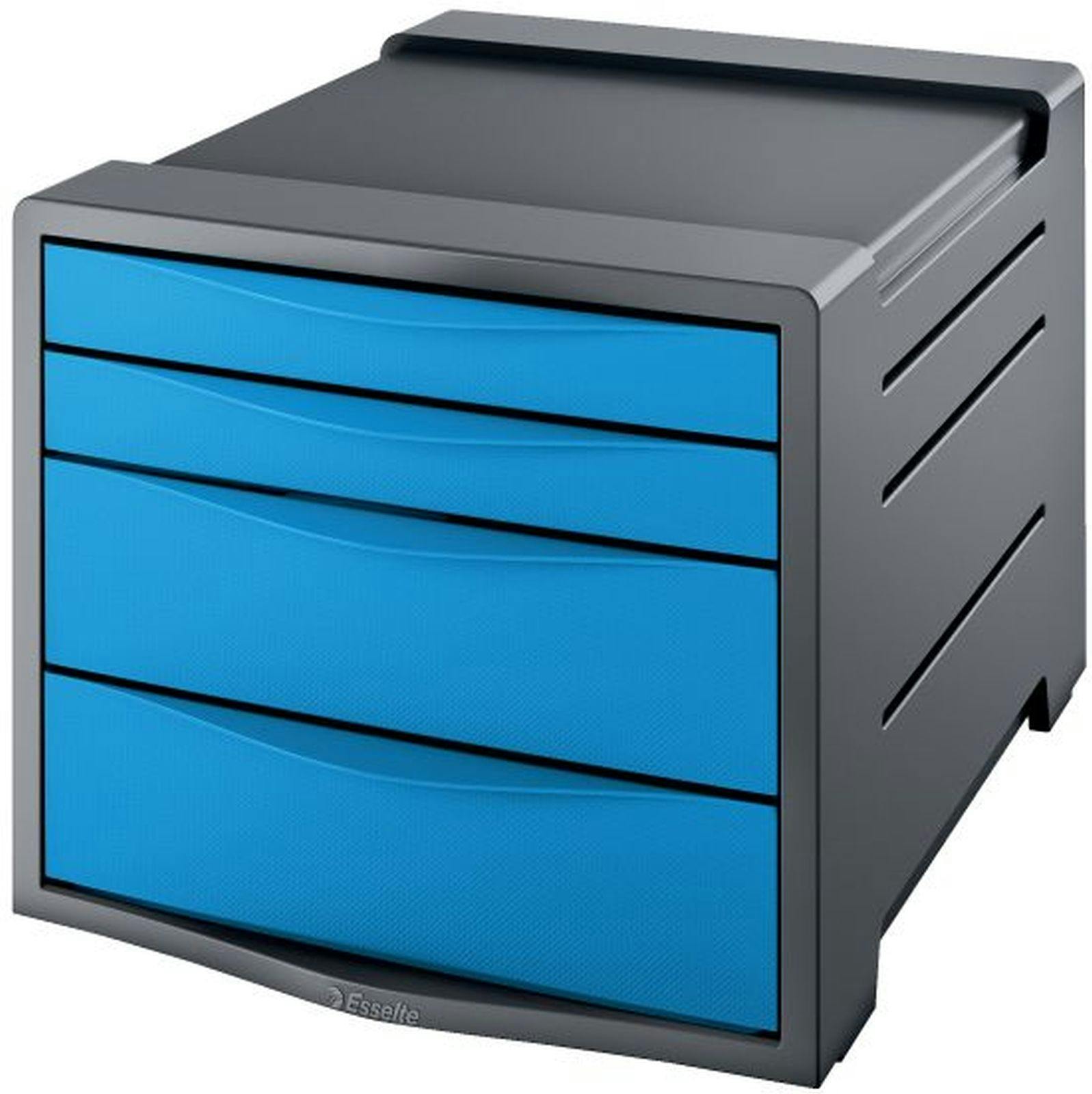 Schubladenset Vivida PS 4 Schubladen dunkelgrau/blau Packung mit 24 ...