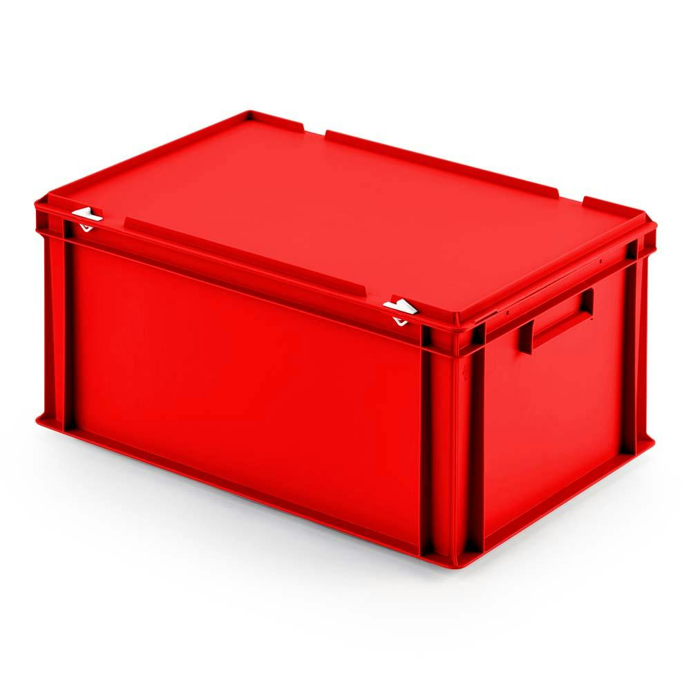 Eurobox mit Scharnierdeckel, LxBxH 600 x 400 x 290 mm, PE-HD ...