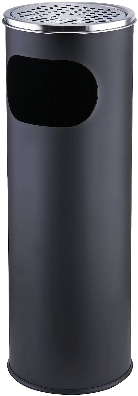 aro Abfalleimer, Edelstahl / Eisen, Ø 42 x 48 cm, 12 L, rund, mit ...